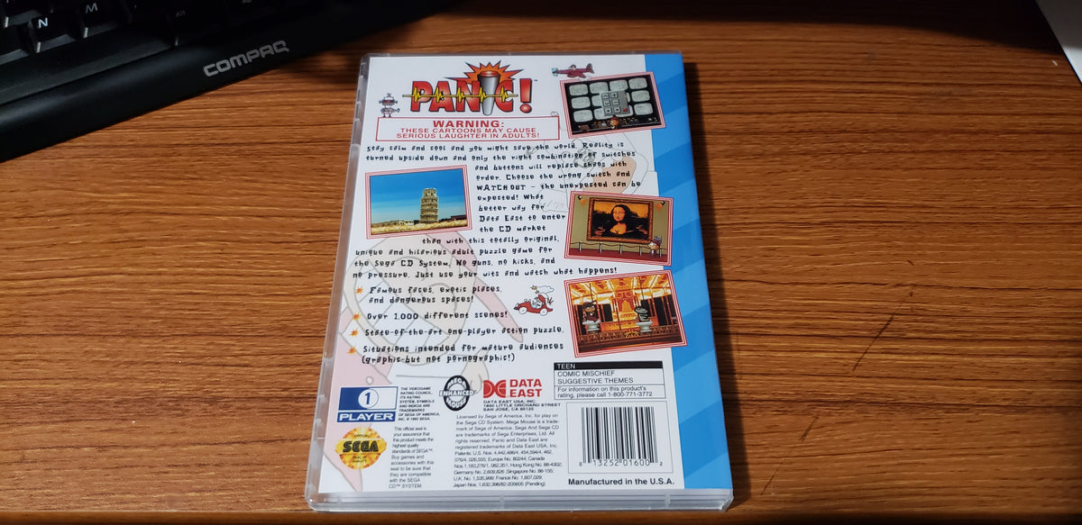 Panic! Sega CD Reproduction – Nightwing Video Game Reproductions