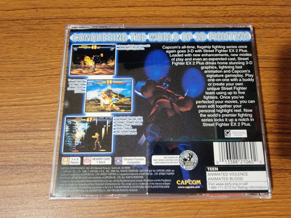 Street Fighter EX2 Plus Alpha PS1 Reproduction – Nightwing Video Game ...